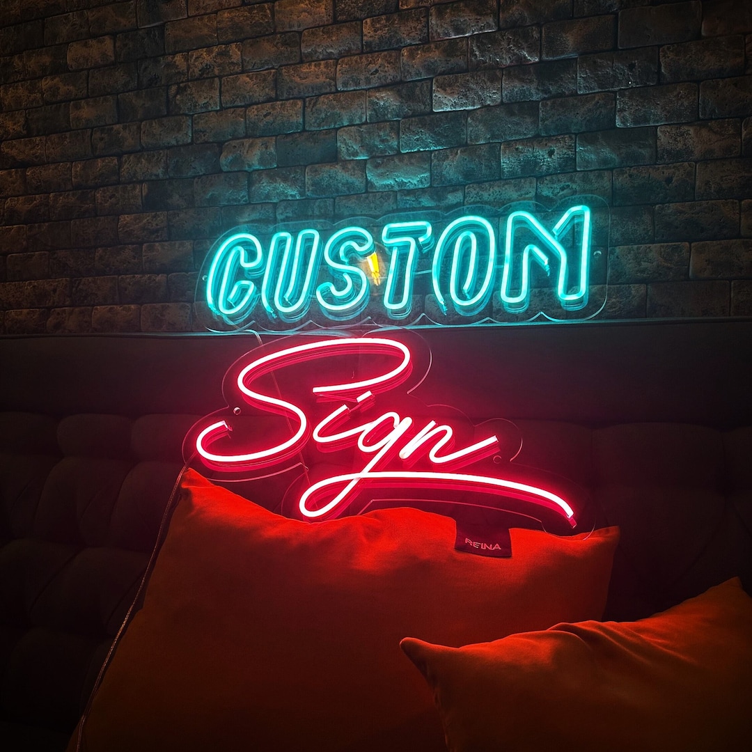 Custom Neon Sign, Custom Neon Light up Sign, Custom Neon Wedding Sign ...
