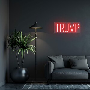 Trump Head Neon Sign, LED Light up Sign, USA 2024 Election Neon Sign ...