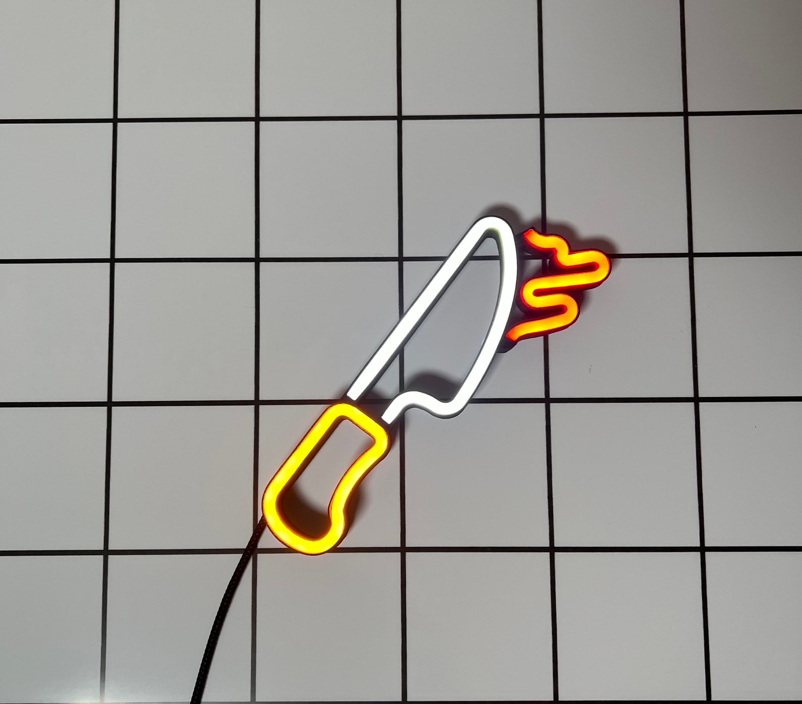 Knife Neon Sign, Led Neon Light, Halloween Costume Accessory, LED Neon ...
