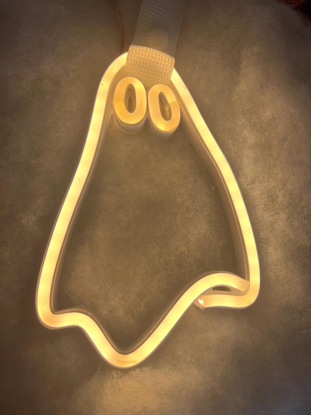Cute Ghost LED Neon Tsurikawa, Car Decor, Glow in the Dark, Halloween ...