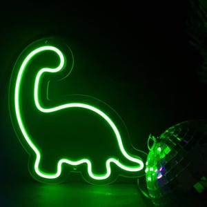 Cute Dinosaur Neon Sign, Led Neon Light Sign, Kids Room Decor, Dino ...