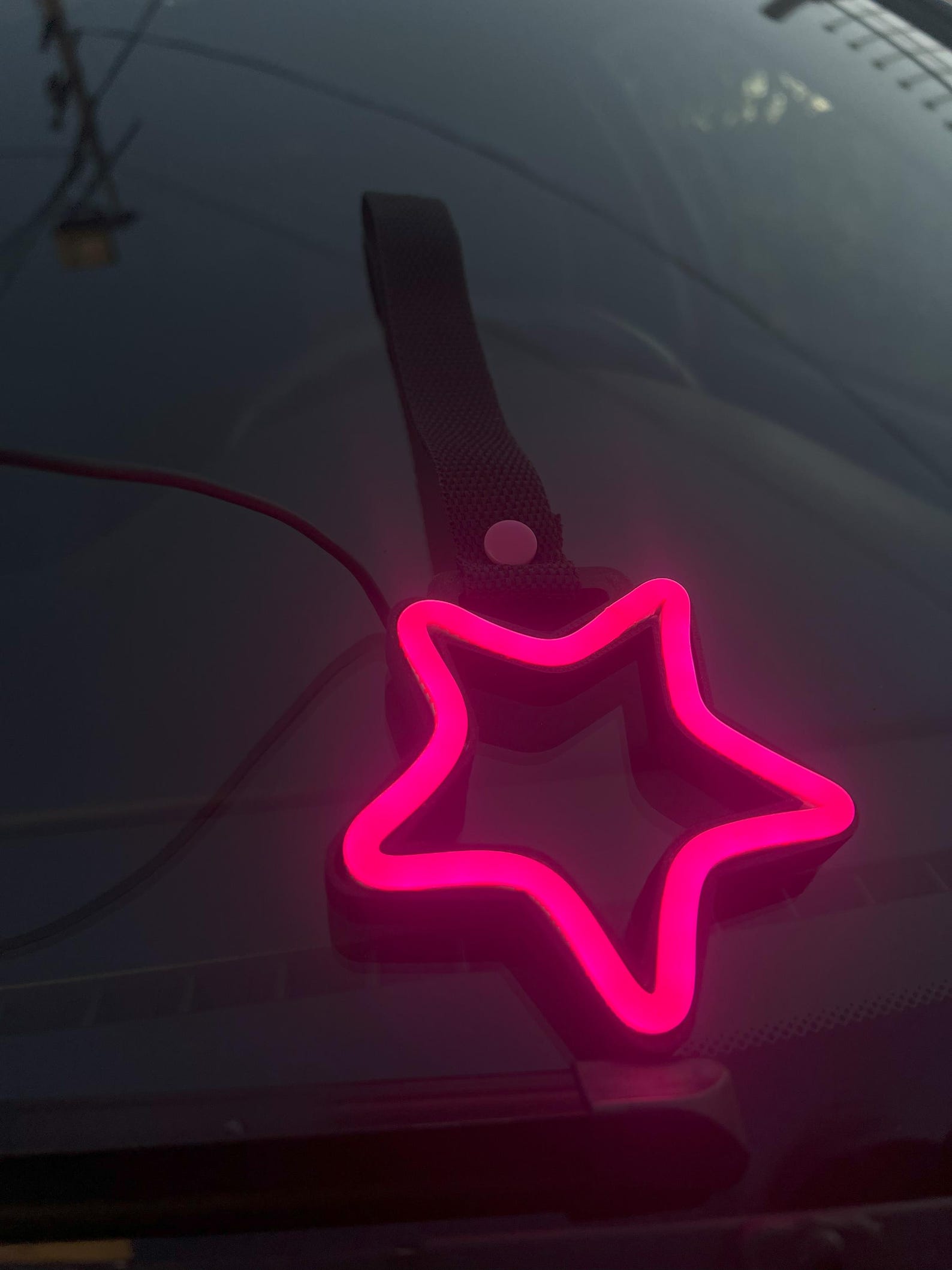 LED Star Neon Tsurikawa, Cute Car Star Decor, JDM Gifts, Neon Star Car ...