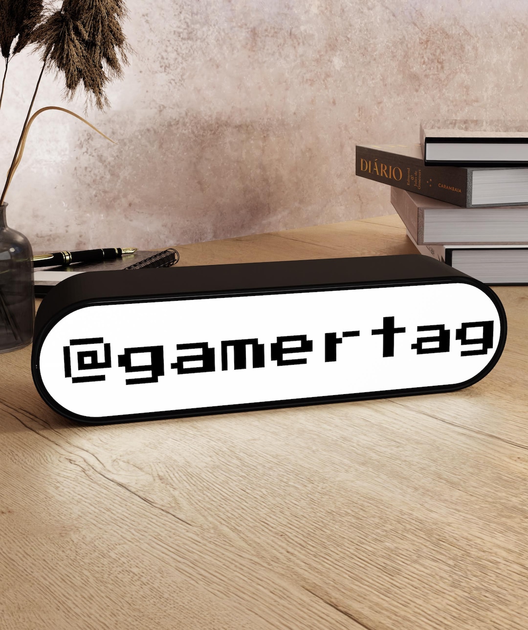 Custom Gamer Tag Mini Light Box, Personalized LED Sign, Custom Name ...