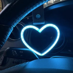 LED Star Neon Tsurikawa, Cute Car Star Decor, JDM Gifts, Neon Star Car ...