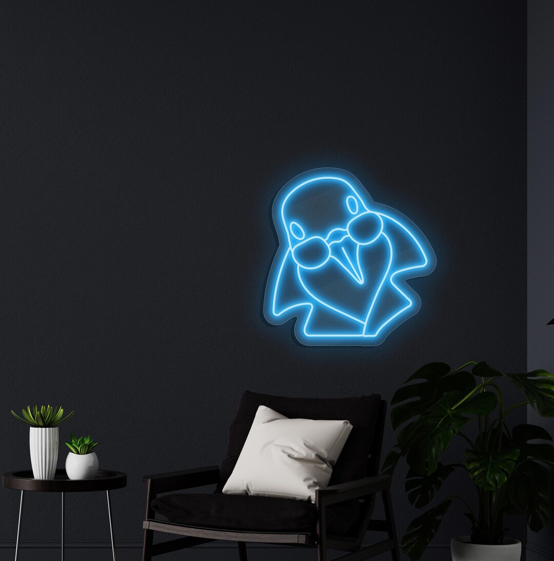 Pigeon LED Neon Sign: Fun Meme Wall Decor - Etsy