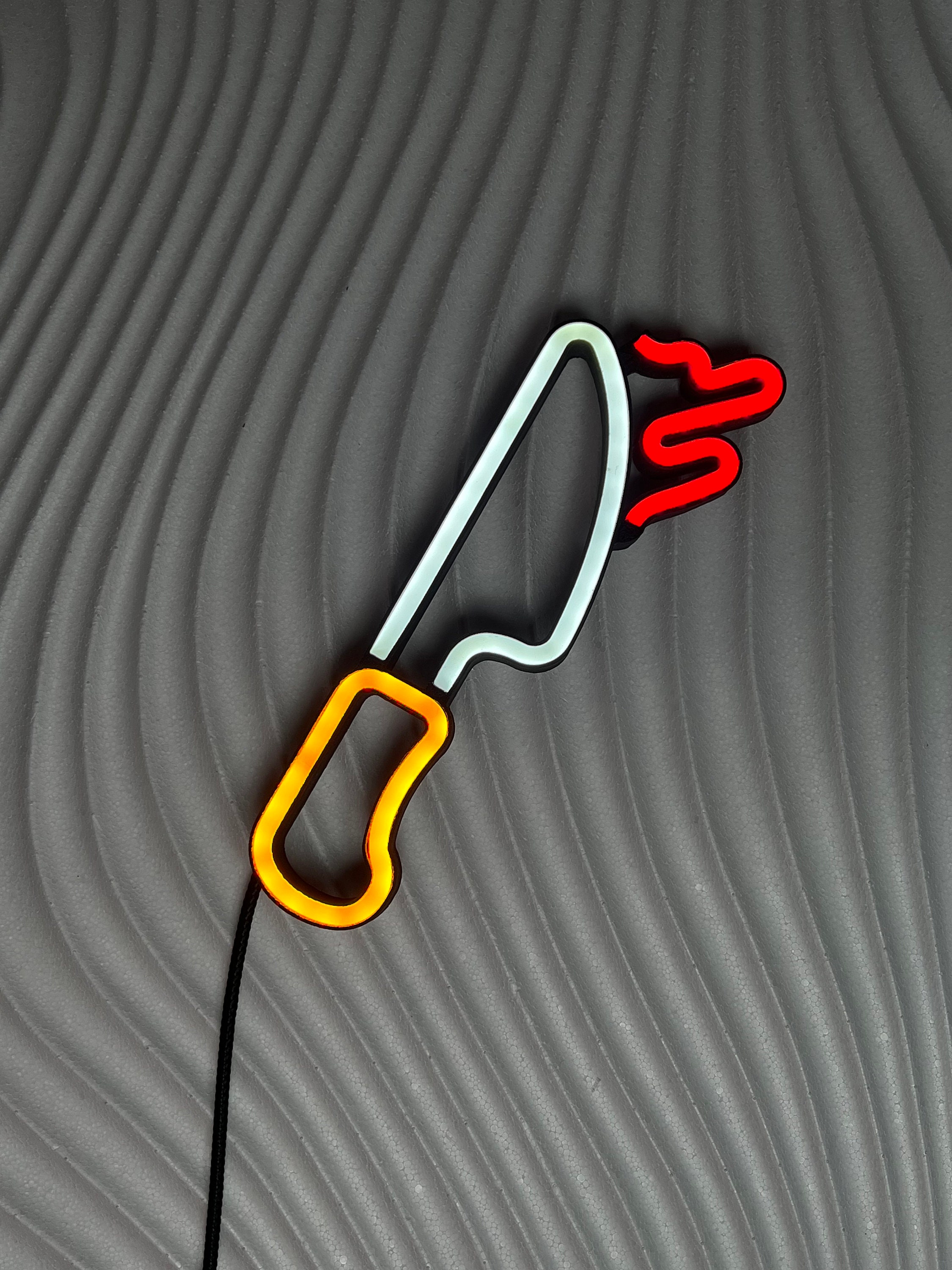 Knife Neon Sign, Led Neon Light, Halloween Costume Accessory, LED Neon ...
