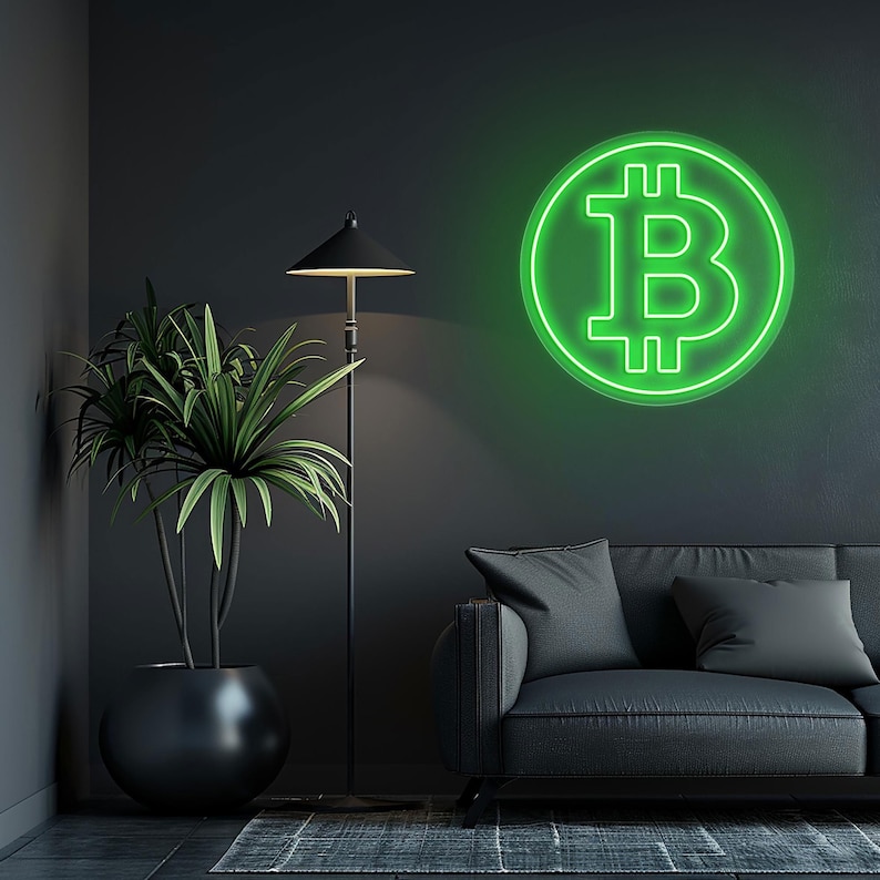 Bitcoin Neon Sign, LED Light up Sign, Trading Neon Sign, Trader Gift ...