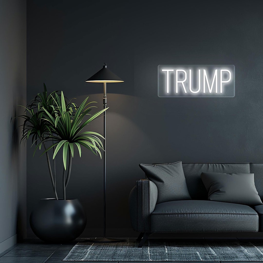 Trump Neon Sign, LED Neon Patriotic Election 2024 Decor for Home ...