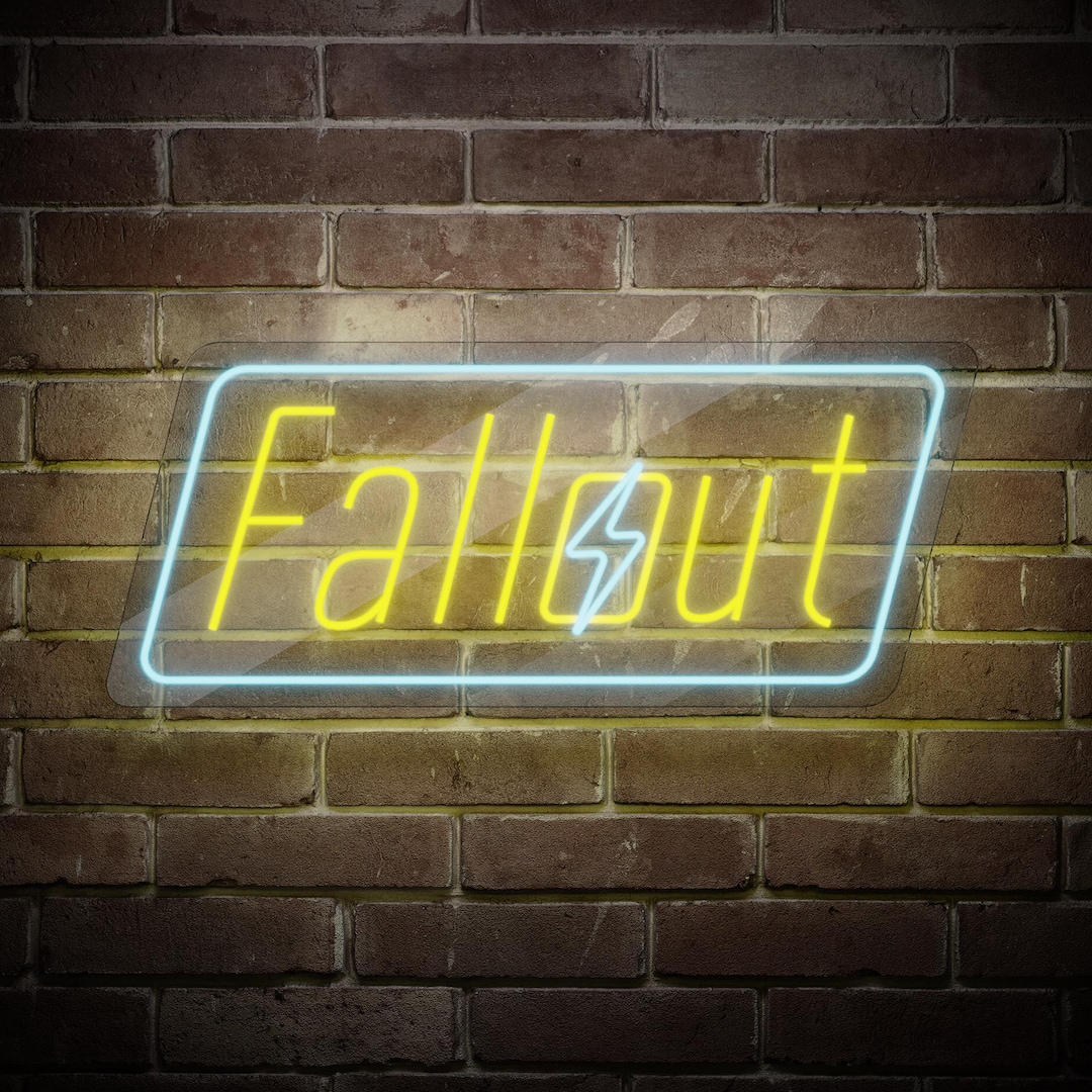Fallout Neon Sign, LED Light up Sign, Gamer Gift, Bedroom Wall Decor ...