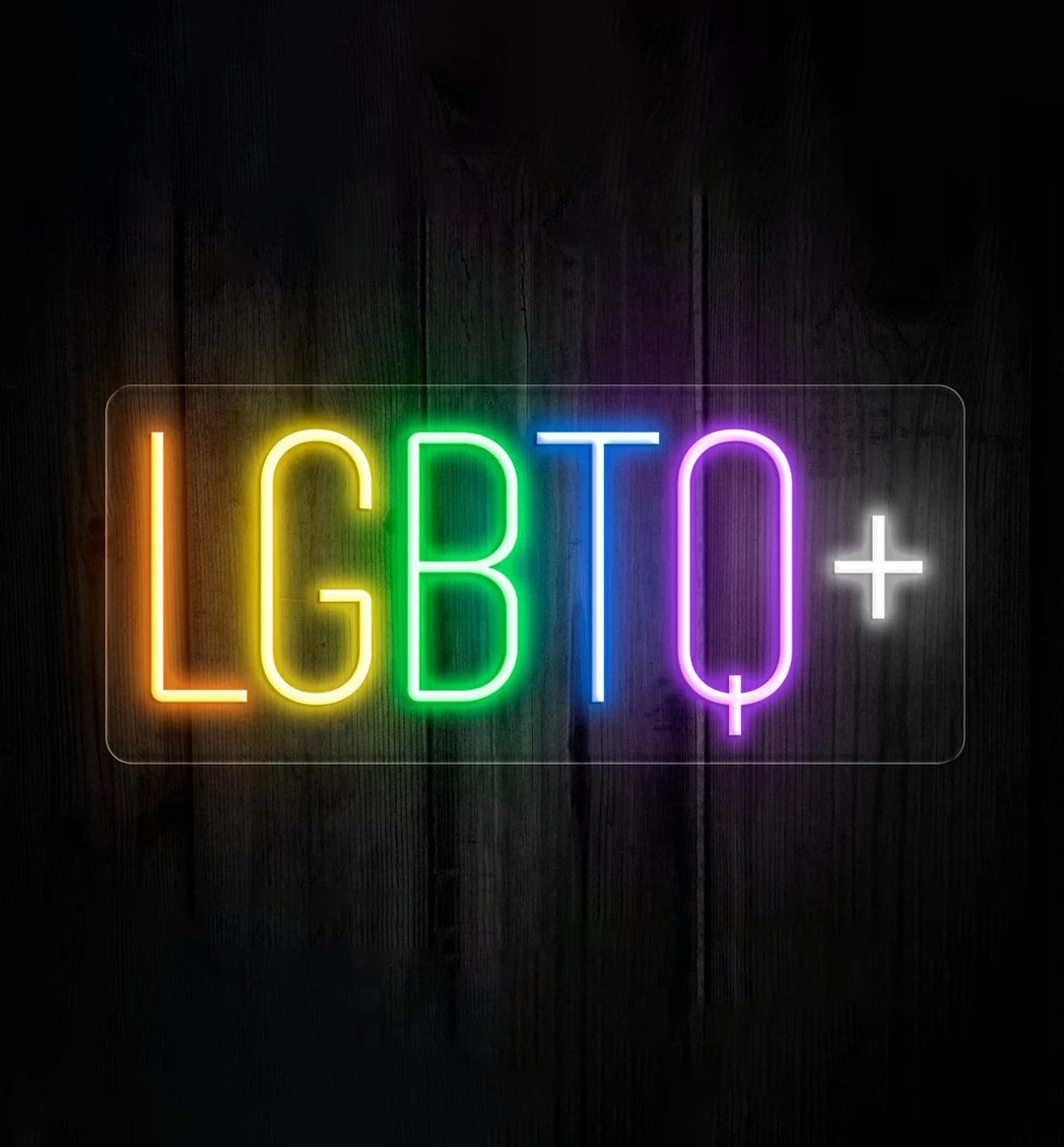 Rainbow LGBTQ LED Neon Sign, Custom LED Wall Decor, Pride Bedroom Light ...