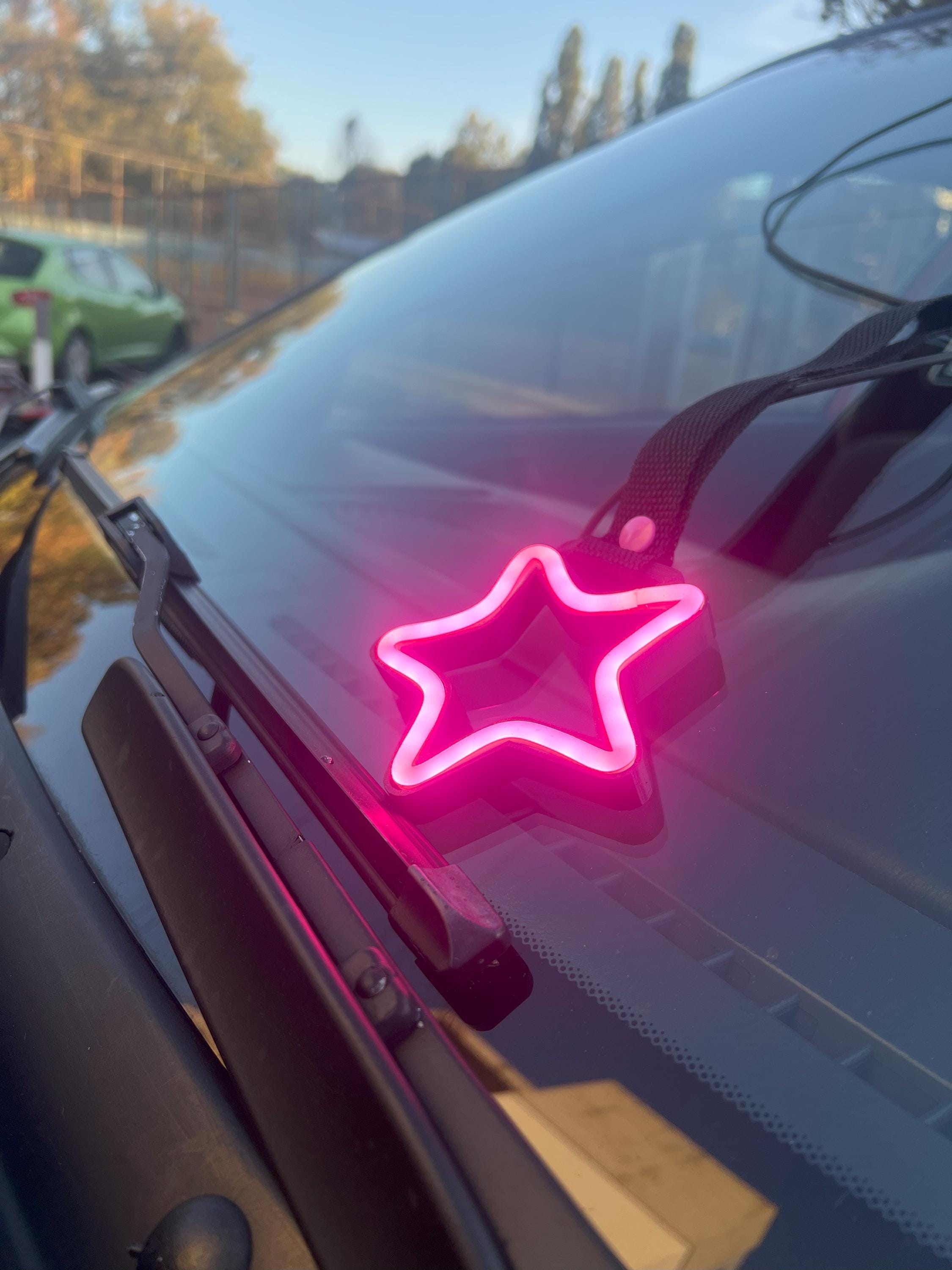 LED Star Neon Tsurikawa, Cute Car Star Decor, JDM Gifts, Neon Star Car ...