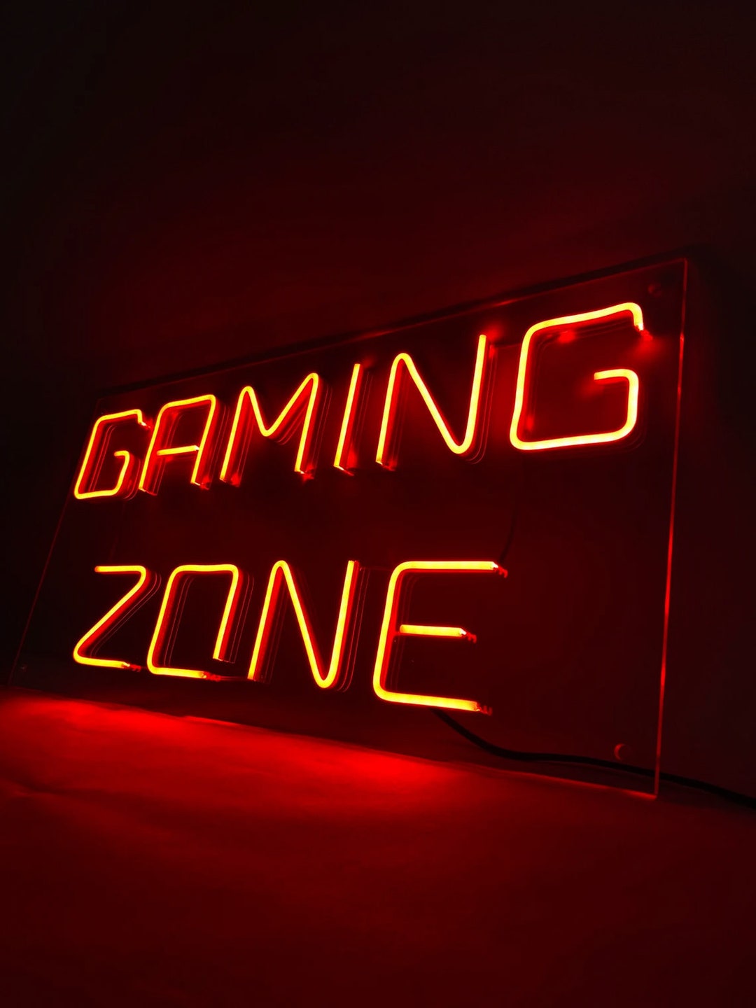 Gaming Zone Neon Light, LED Neon Sign, Game Room Decor, Bedroom Wall ...