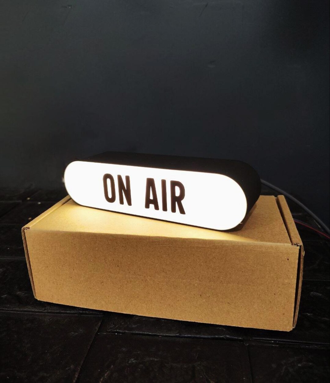 ON AIR Mini Lightbox, LED Desk Sign, on Air Light Sign, Streaming ...