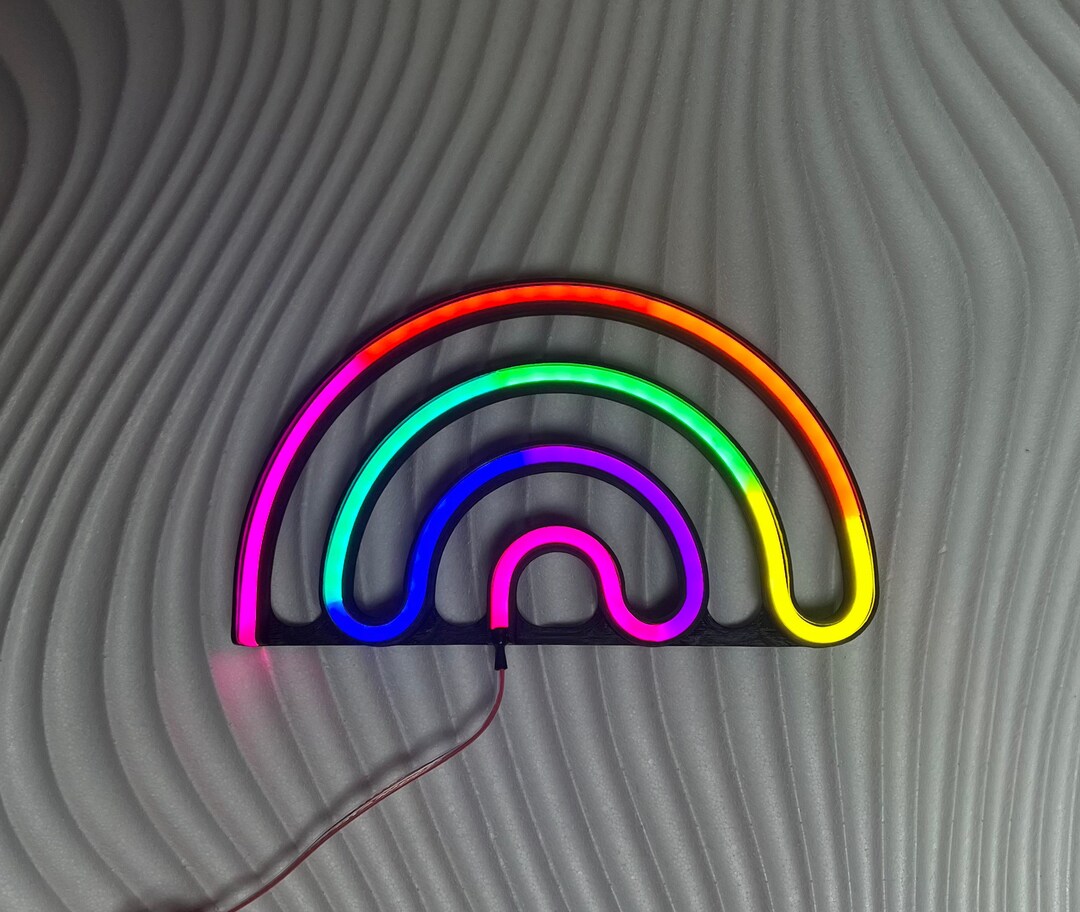 Rainbow Neon Sign, Led Neon Light, Cute Rainbow Accessory, LED Neon ...