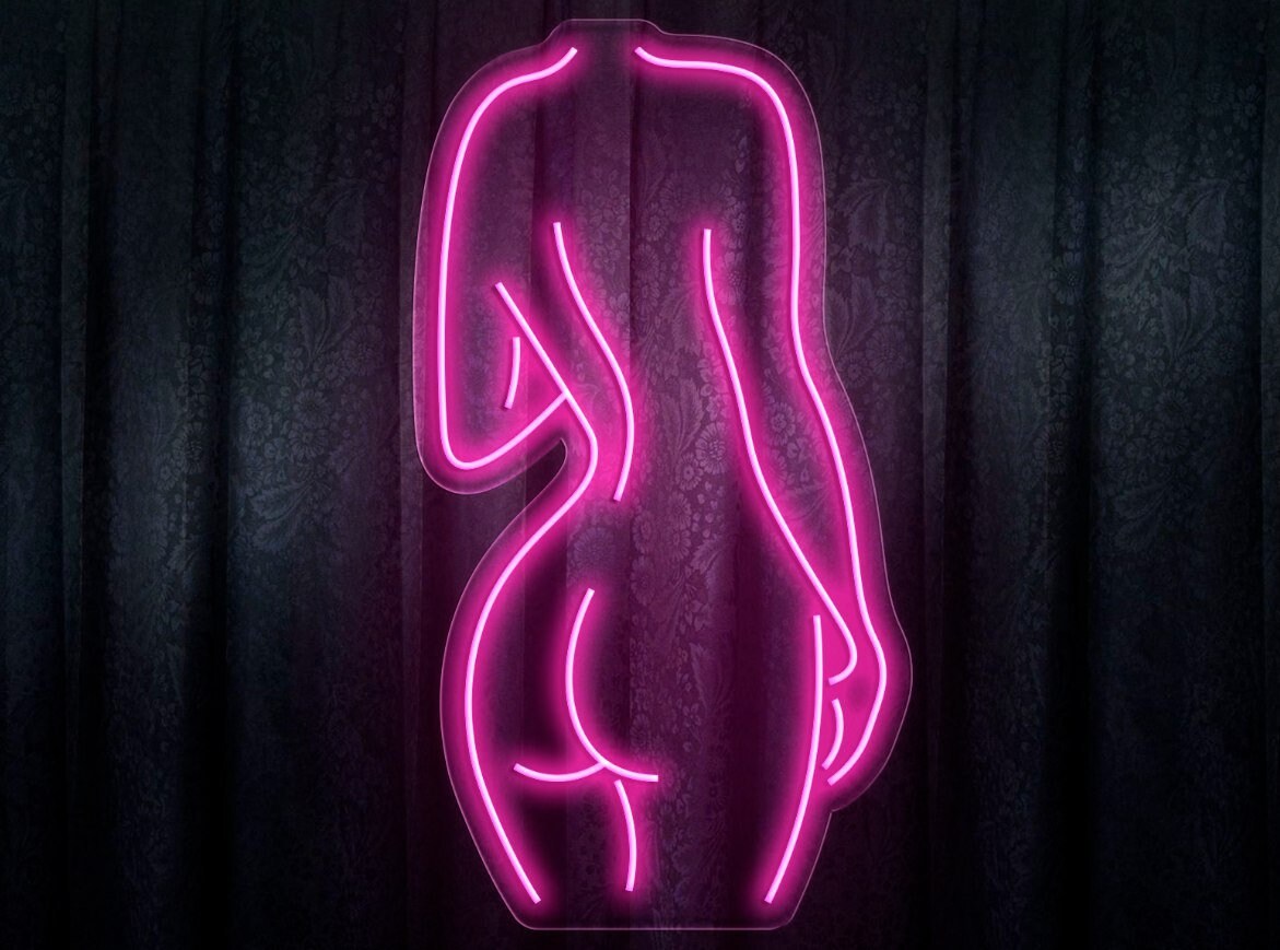 Body Neon Sign,girl Body Neon Sign,woman Neon Sign,lady Neon Sign,woman ...
