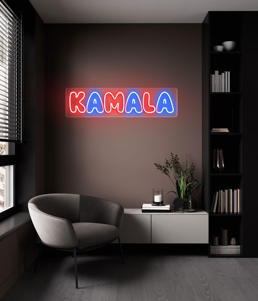 Kamala Harris LED Neon Sign, Patriotic Election 2024 Decor, Political ...