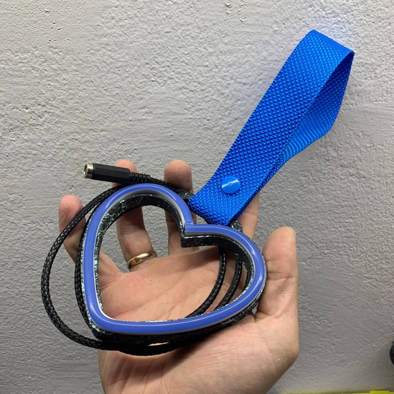 LED Neon Tsurikawa Ring, JDM Car Handle Accessory, Led Neon Heart ...