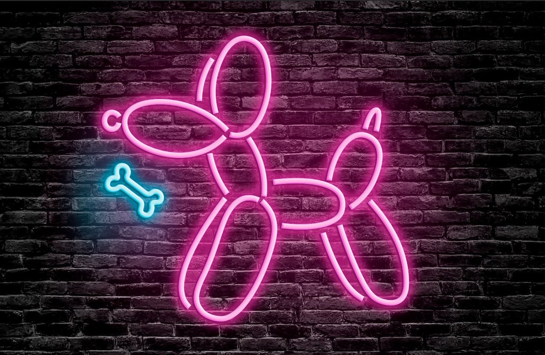 Balloon Dog Neon Sign Light, Balloon Dog LED Neon Sign Light, Balloon ...