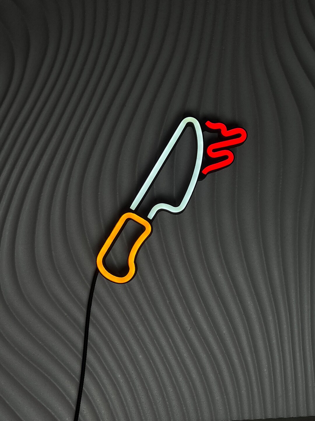 Knife Neon Sign, Led Neon Light, Halloween Costume Accessory, LED Neon ...