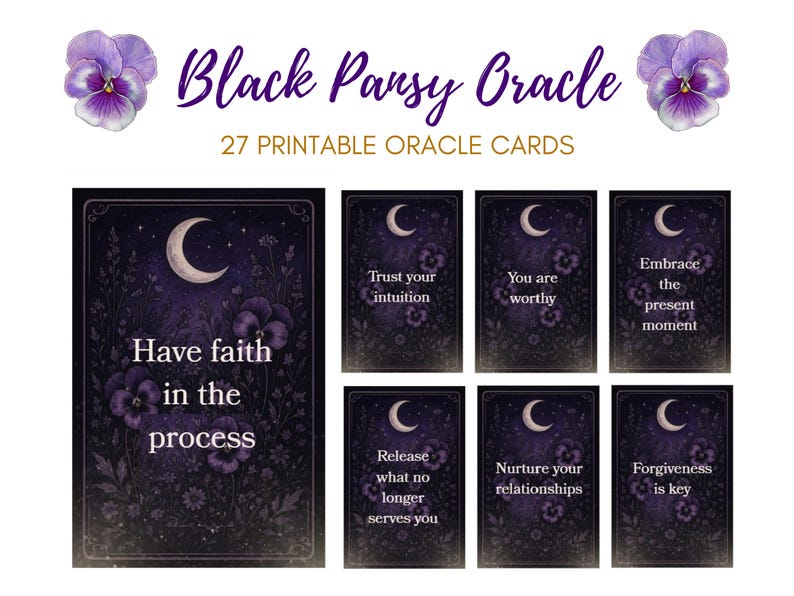 220 PRINTABLE Oracle Card Bundle | Daily Guidance | Oracle | Gifts ...