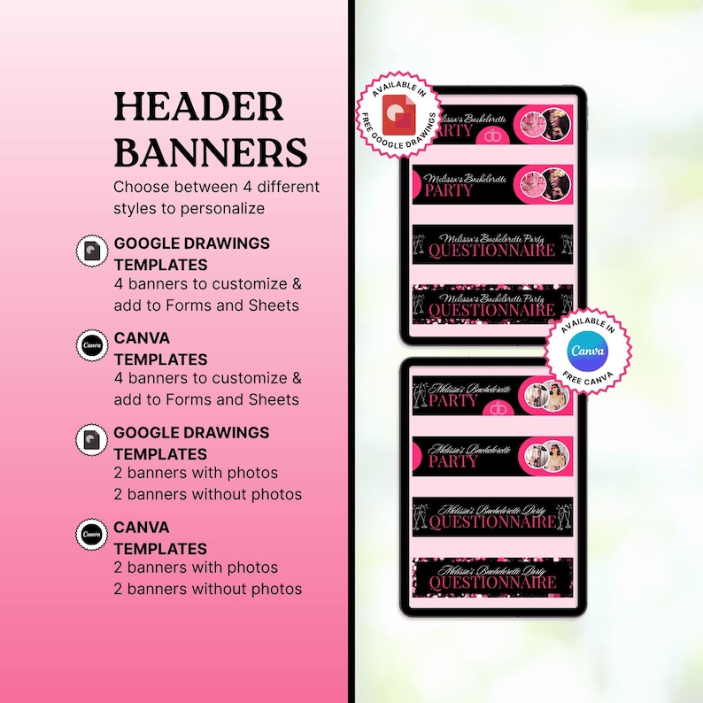 Google Forms Bachelorette Party Questionnaire Google Forms Template ...