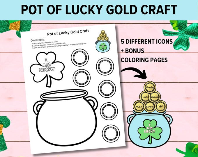 St. Patricks Day Printable, Build a Leprechaun Activity Sheet for Kids ...