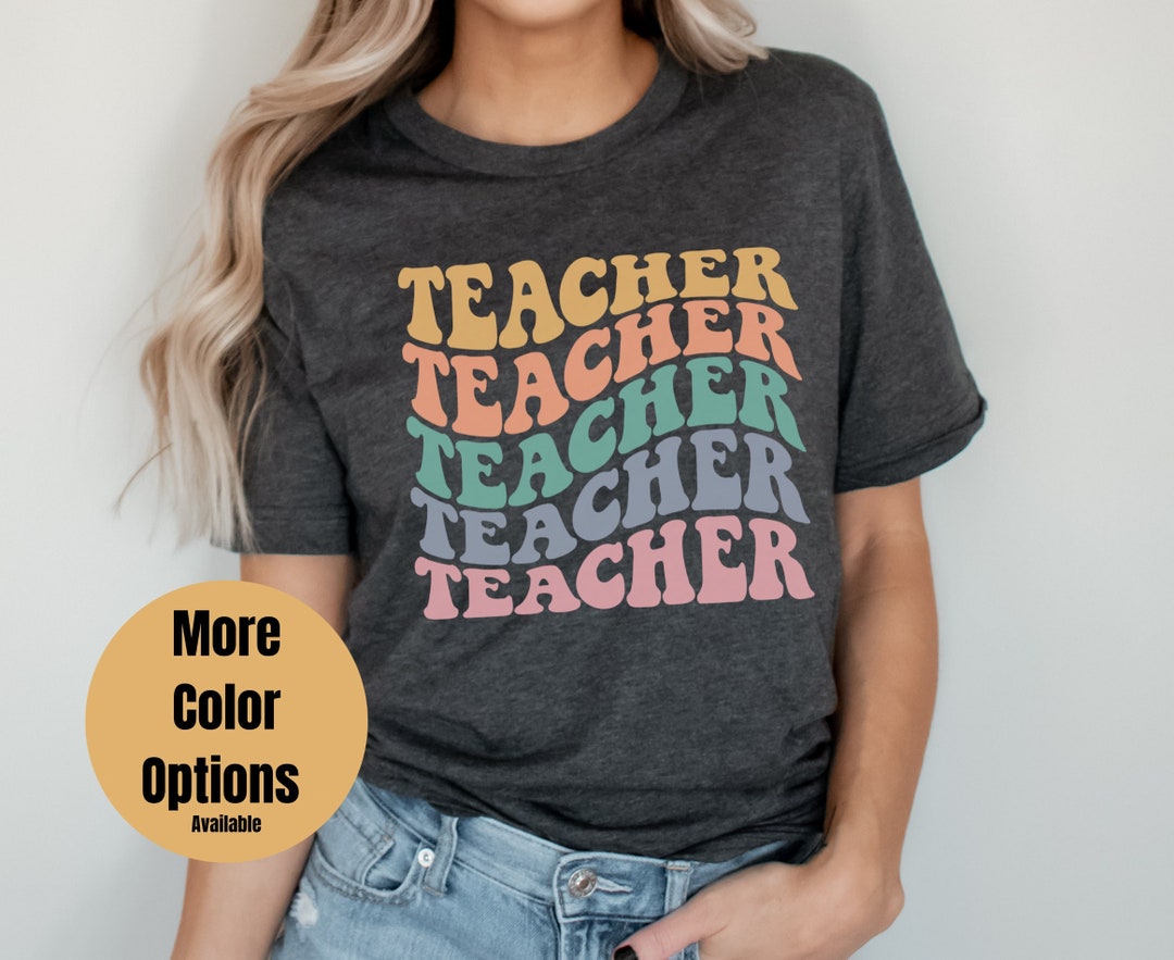 Retro Teacher Shirt, Cute Teacher Shirt, Trendy Teacher Shirts, Teacher ...
