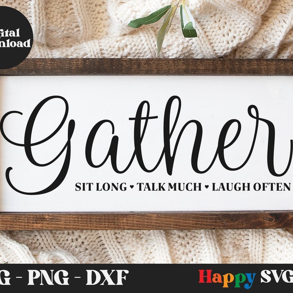 Gather Sign - Etsy