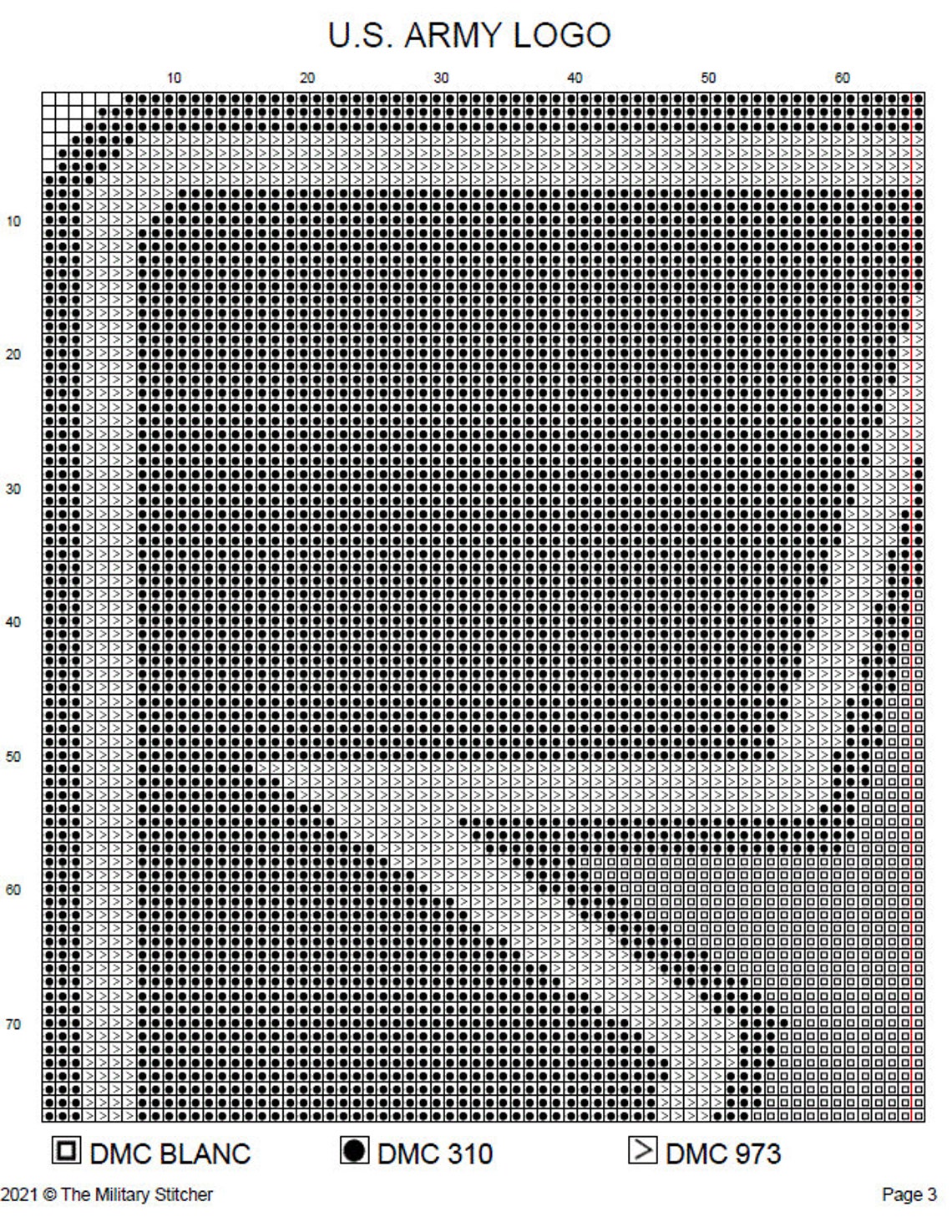 US Army Logo Cross Stitch Pattern, Star, Black, Gold - Etsy