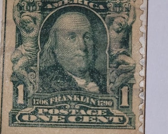 1908 Ben Franklin Stamp - Etsy
