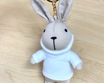 Bunny Furry Keychain - Etsy