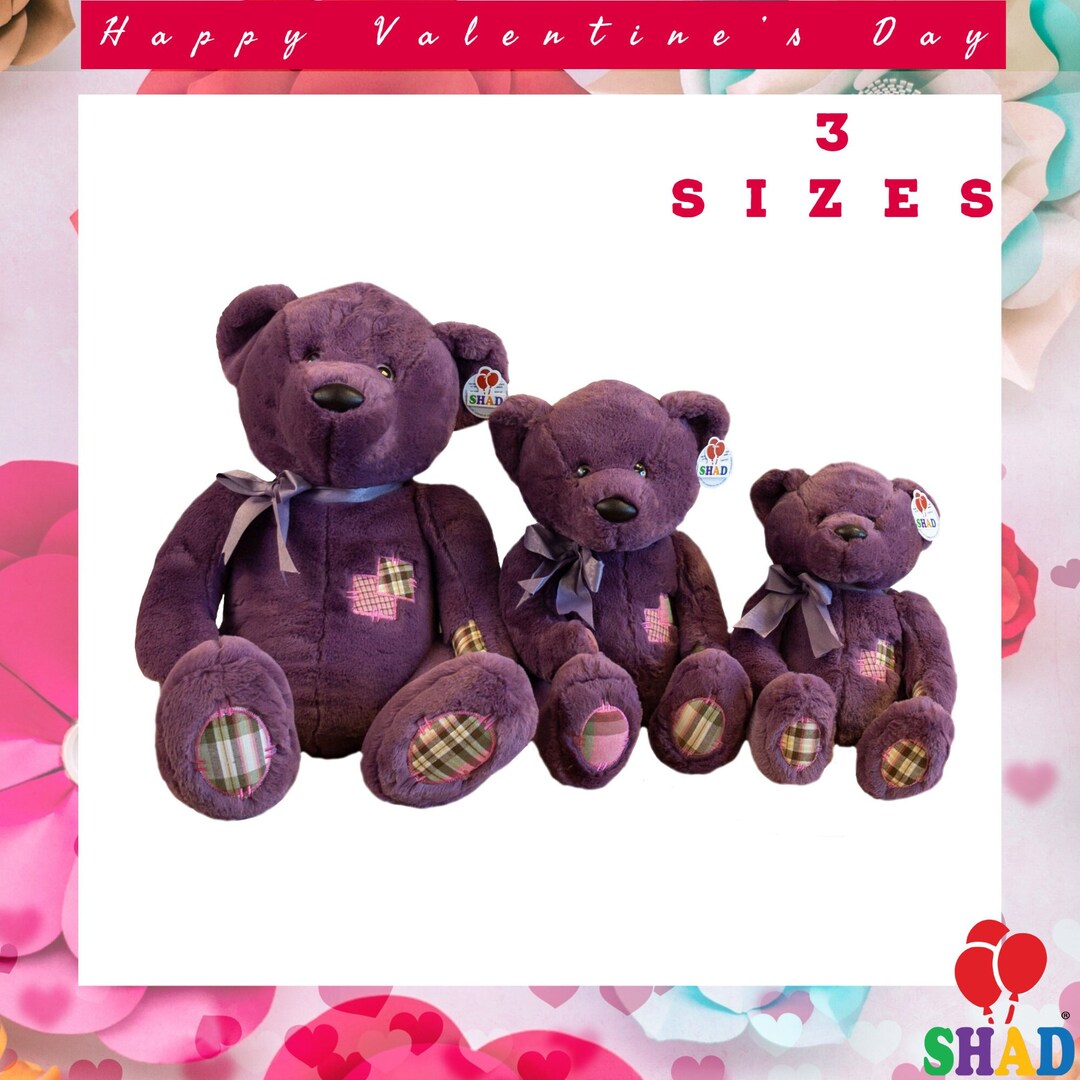 Valentine's Day Teddy Bear Valentine's Day Plush - Etsy