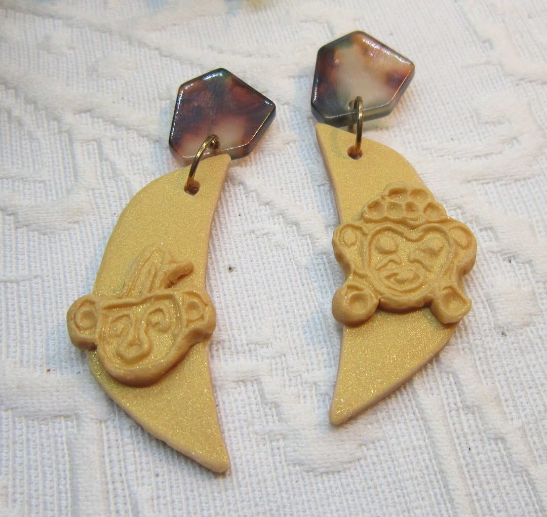 Jewelry TAINO PRECIOSA Cacique and Men Taino Symbols Polymer Clay ...