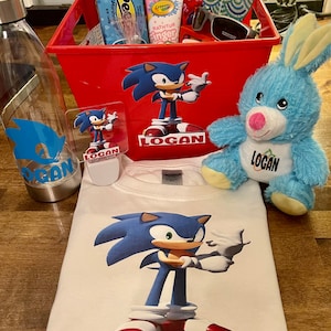 Personalized Sonic Kids Prefilled Easter Gift Baskets - Etsy