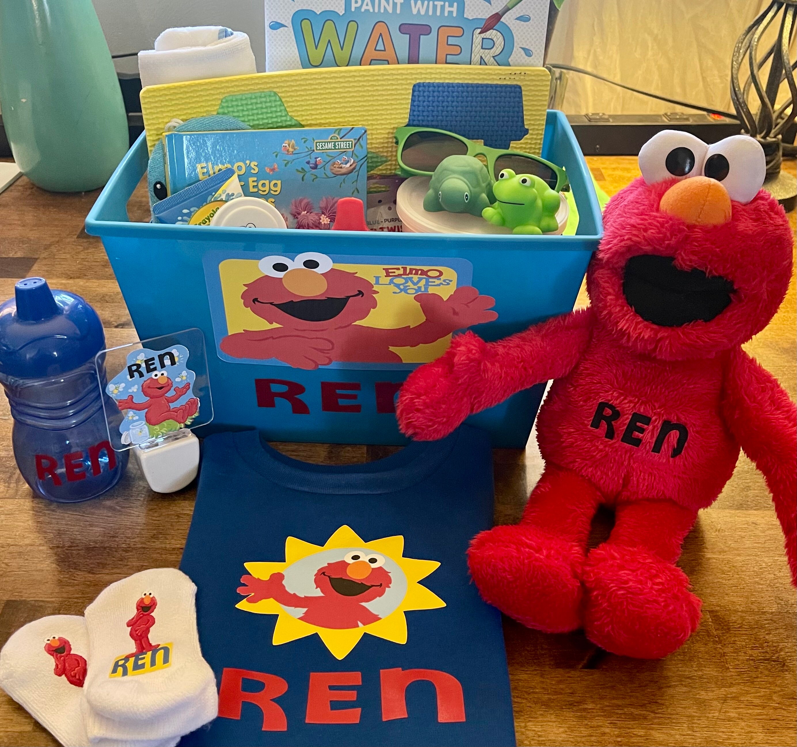 Personalized Elmo Themed Easter Gift Basket - Etsy