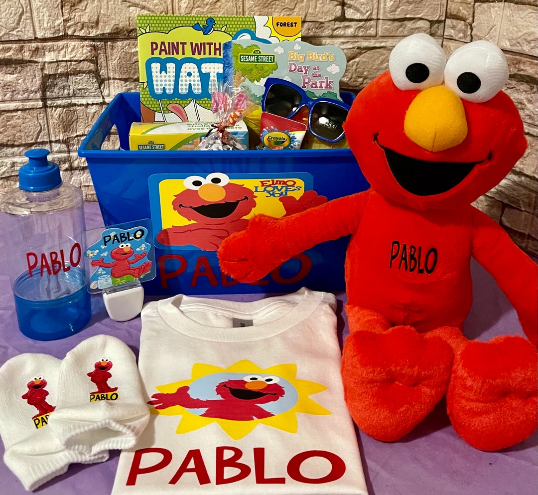 Personalized Elmo Themed Easter Gift Basket - Etsy