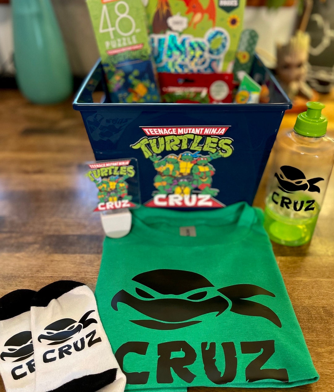 Personalized Teenage Mutant Ninja Turtles TMNT Easter Gift Basket - Etsy