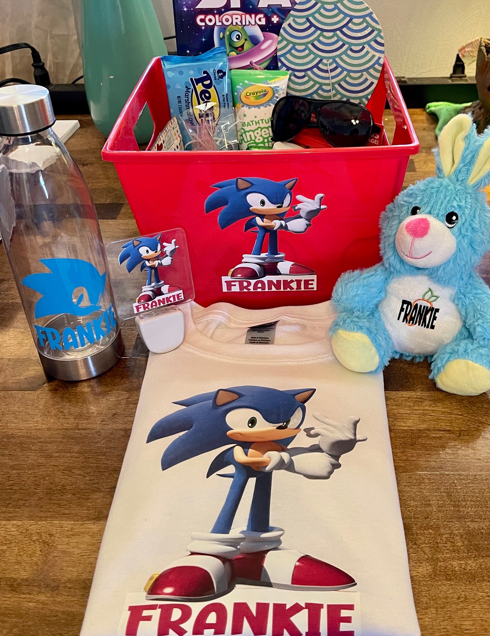 Personalized Sonic Kids Prefilled Easter Gift Baskets - Etsy