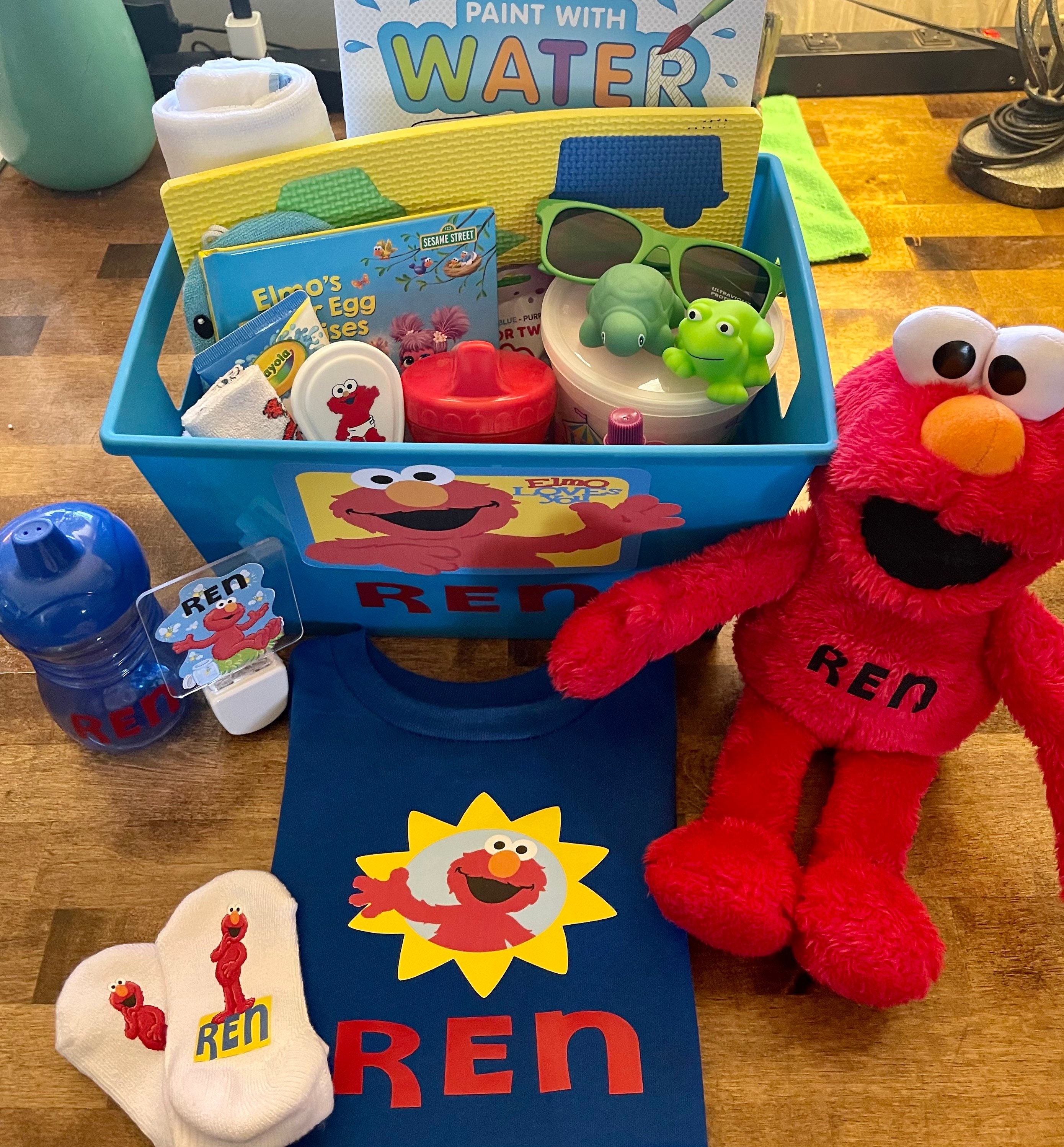 Personalized Elmo Themed Easter Gift Basket - Etsy