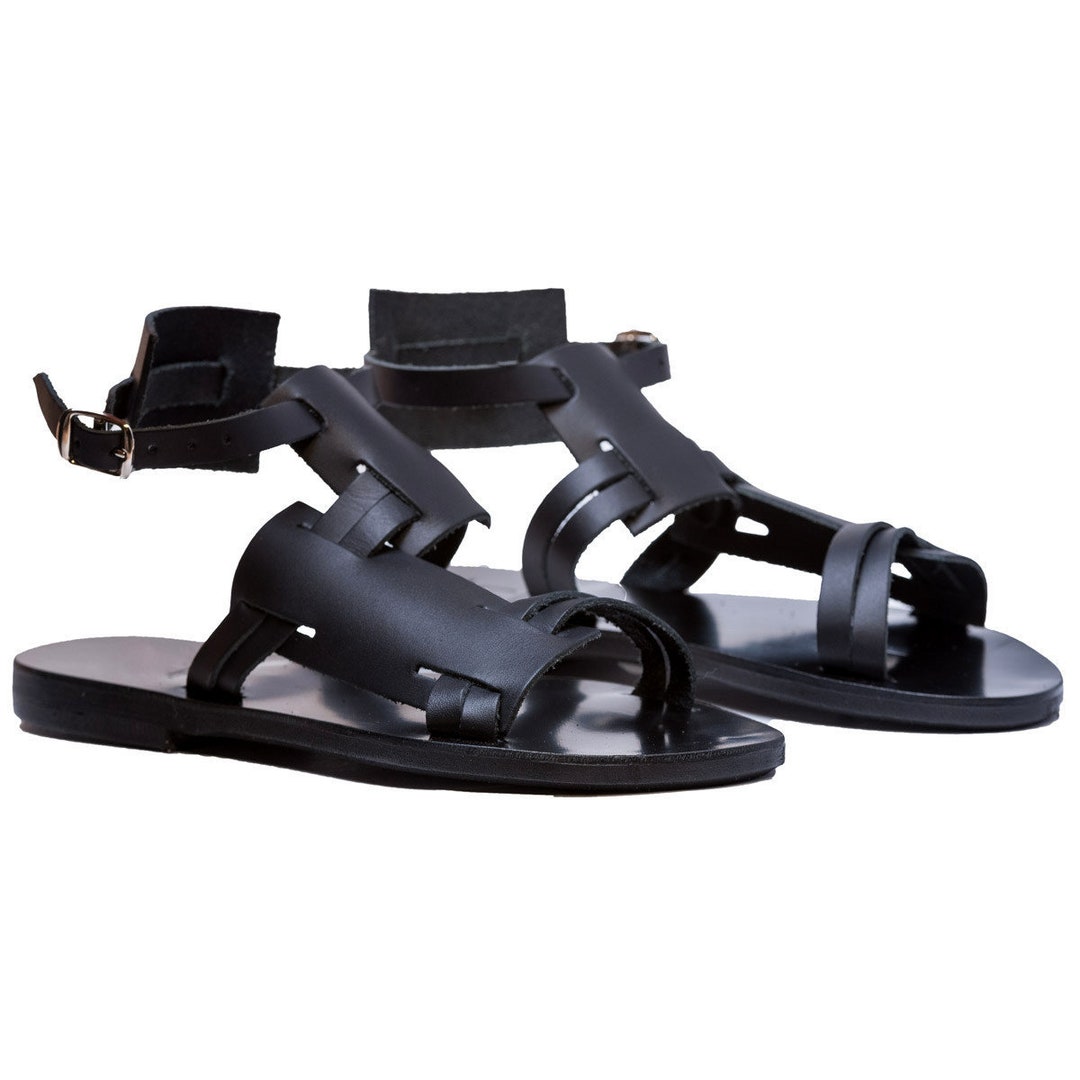 KARPATHOS Handmade Greek Leather Sandals, ONE of a Kind, Unique Sandals ...