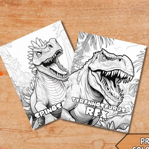 Dinosaur Coloring Page Book Volume 1 Dinosaur Party Favors Coloring ...