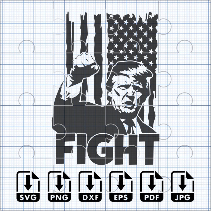 Trump Face Silhouette - Etsy