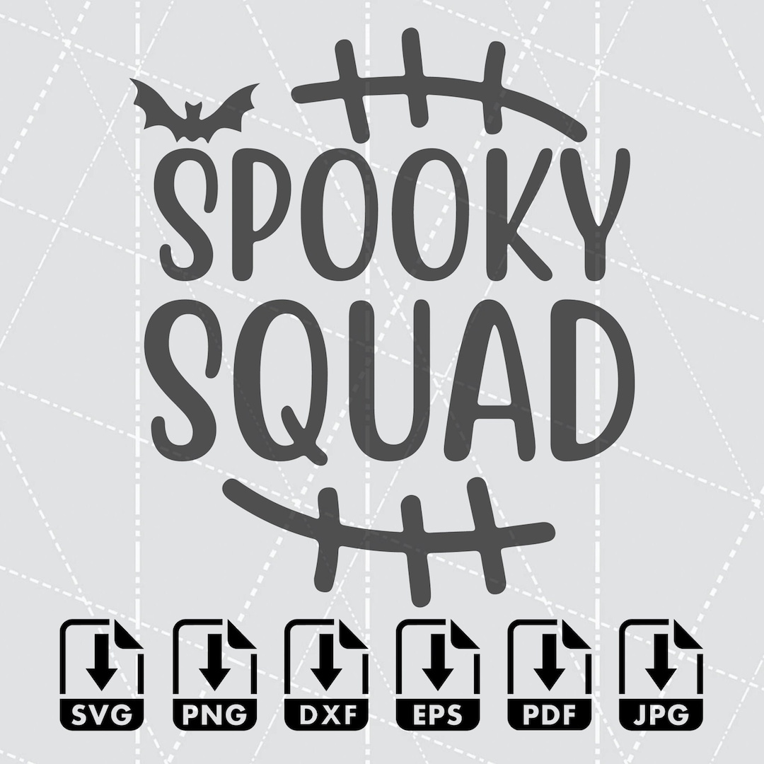 Spooky Squad SVG Digital Download Cut File for Crafters - Etsy