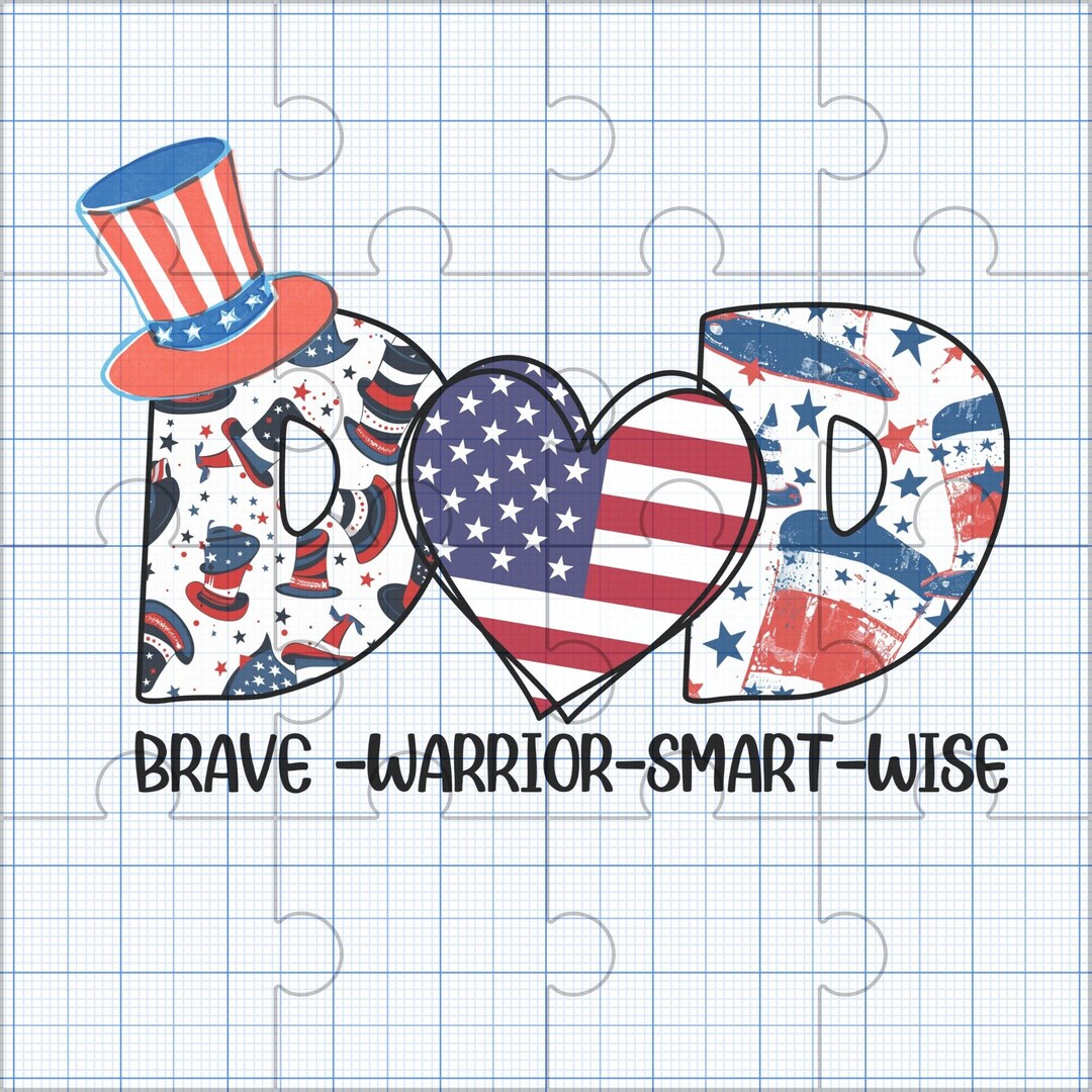 Father's Day He is Dad Brave Warrior Smart Wise PNG Fatherhood DTG ...