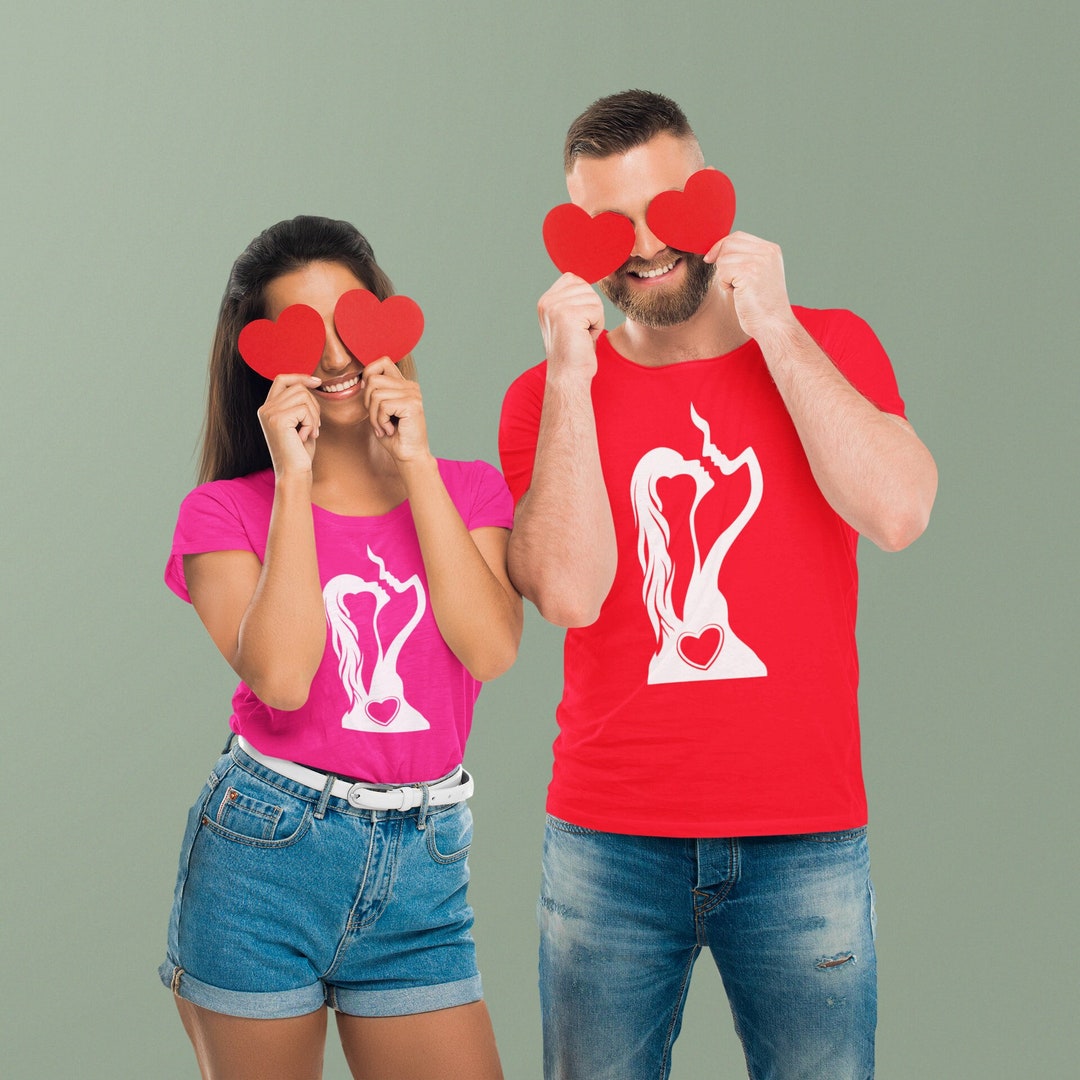 Kissing Couple Eternal Love for Valentine's Day SVG Png Eps Dxf Pdf DTG ...