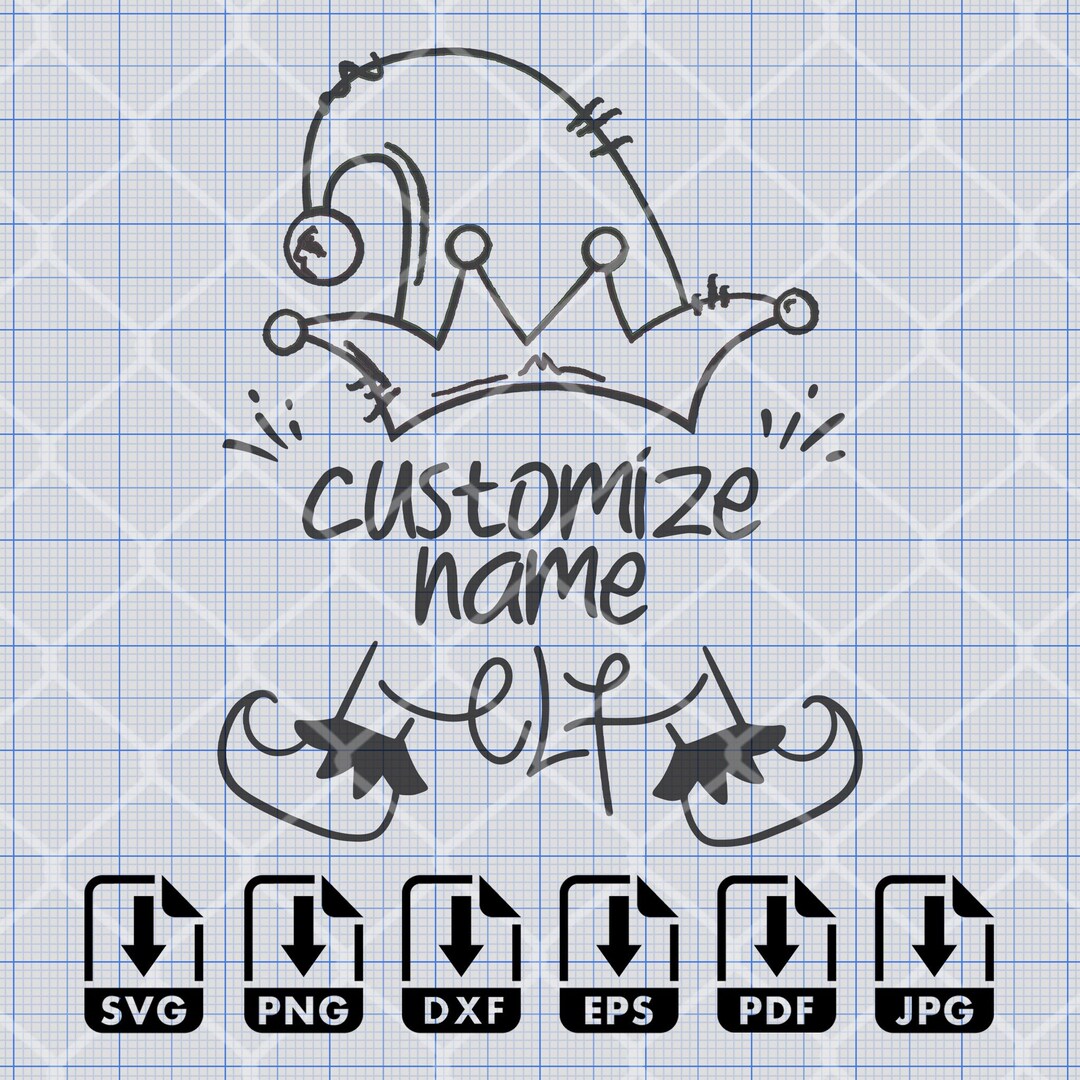 Customize Christmas Family Elf SVG, Elf Hat, Elf Legs, Elf Feet, Xmas ...