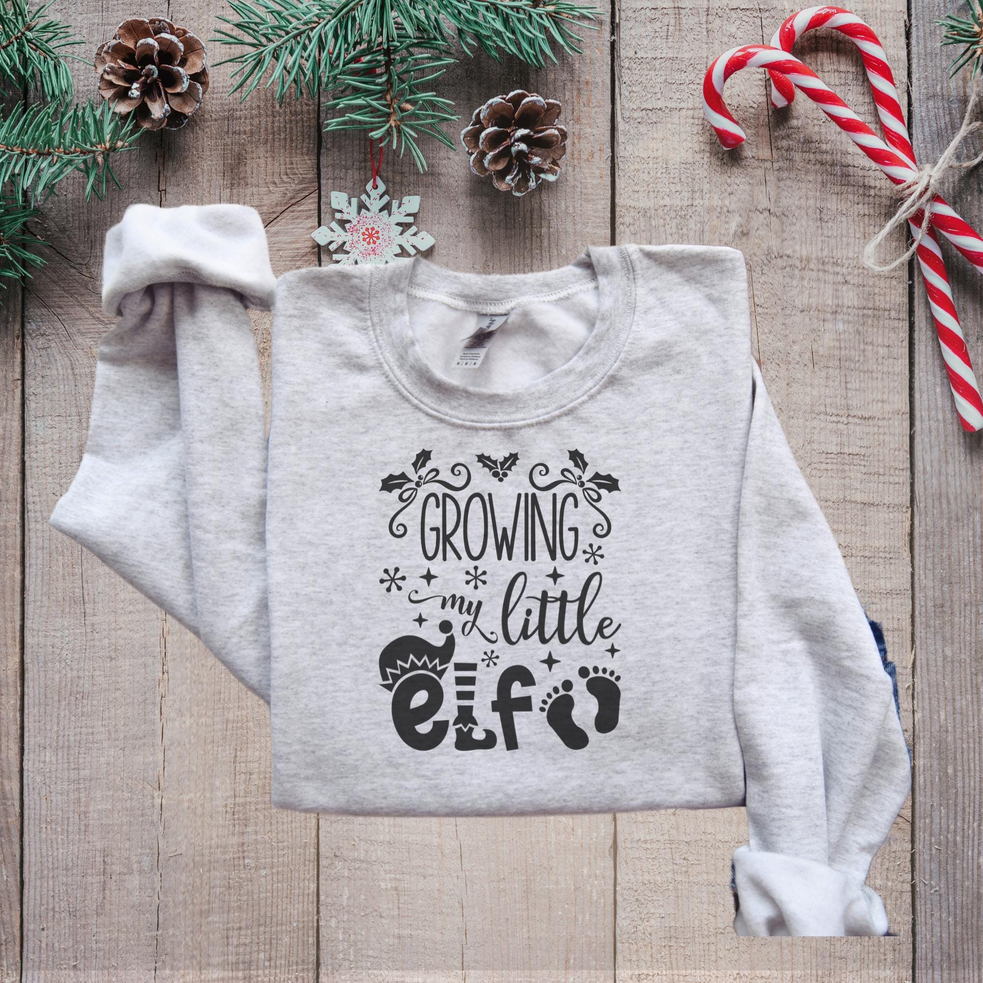 Growing My Little Elf Baby Feet SVG Png Eps Dxf Pdf DTF Direct to Film ...