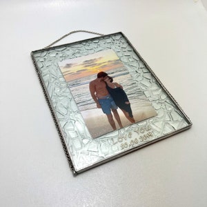 Custom Jewish Wedding Glass Photo Frame - Etsy