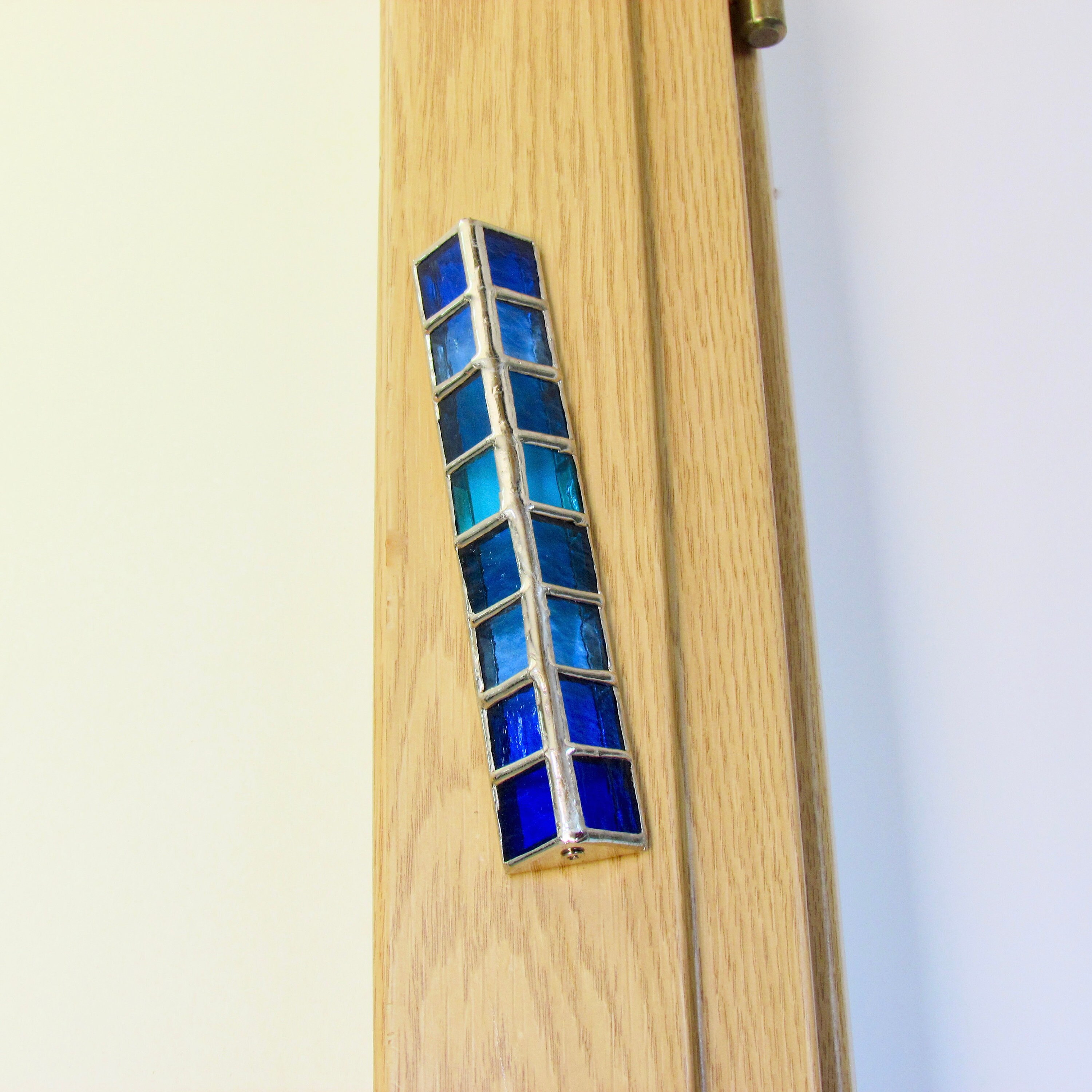 Ombre Stained Glass Panel Mezuzahs - Etsy