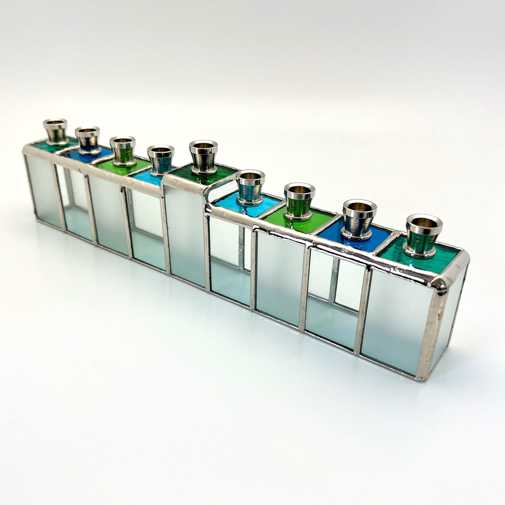 Unique Stained Glass Menorah Festival of Lights Judaica Gift - Etsy